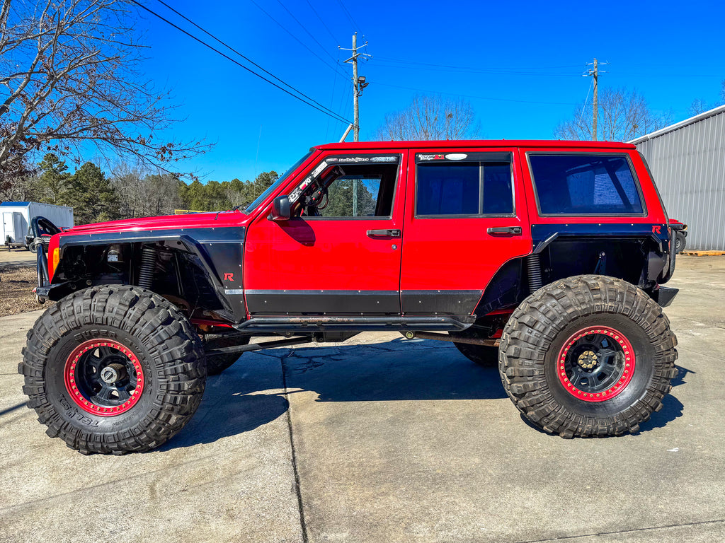 Rusty's XJ Front and Rear Crawler High Clearance Steel Fender Flare Pa