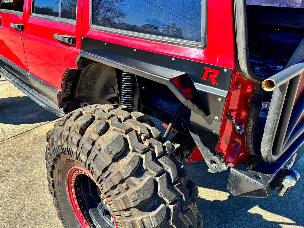 Rusty's XJ Front and Rear Crawler High Clearance Steel Fender Flare Pa