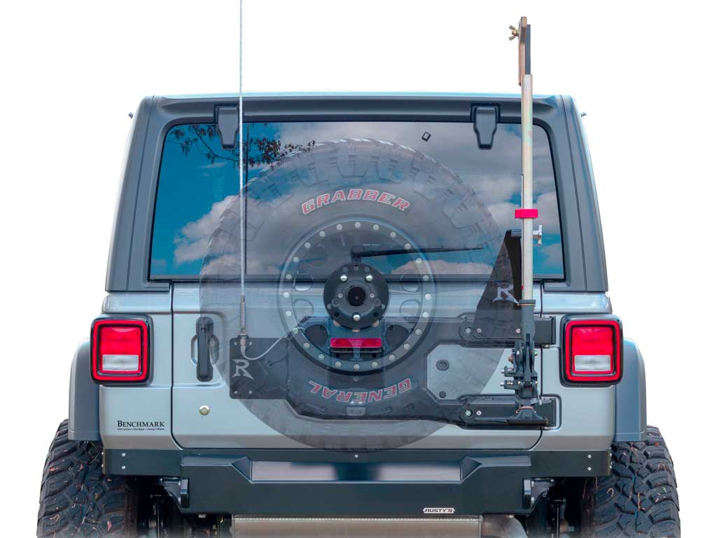 Rusty's Hi-Lift Jack Mount - JL Wrangler