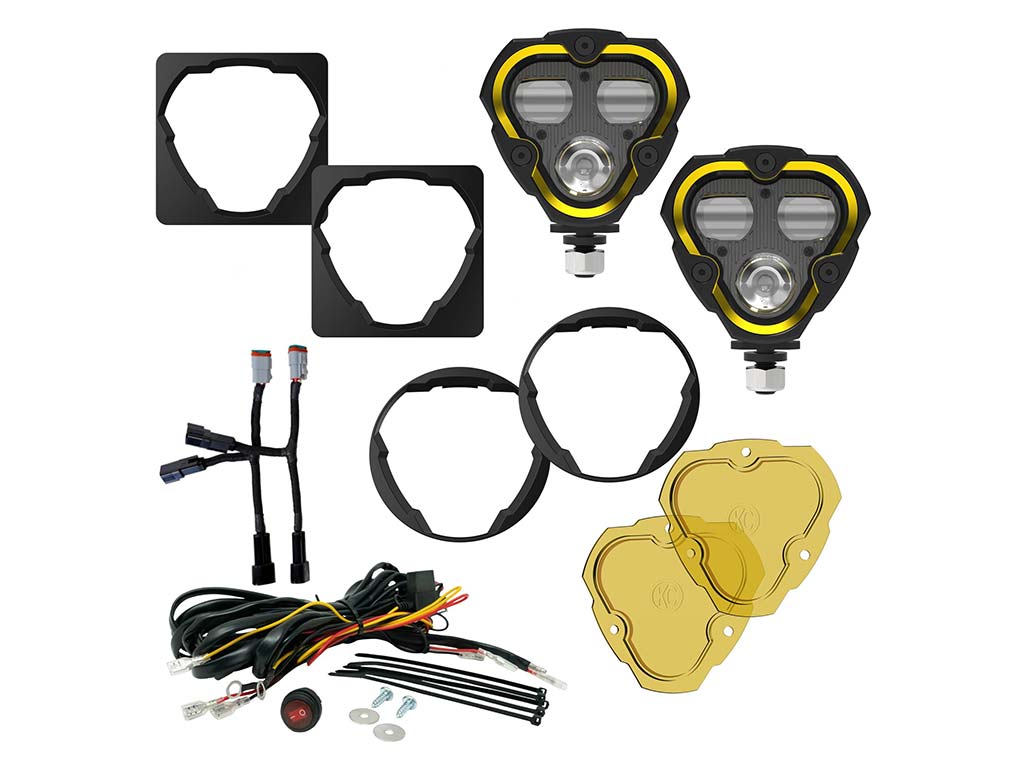 KC Hilites FLEX ERA® 3 Dual Mode SAE Fog Lights - 2-Light Master Kit