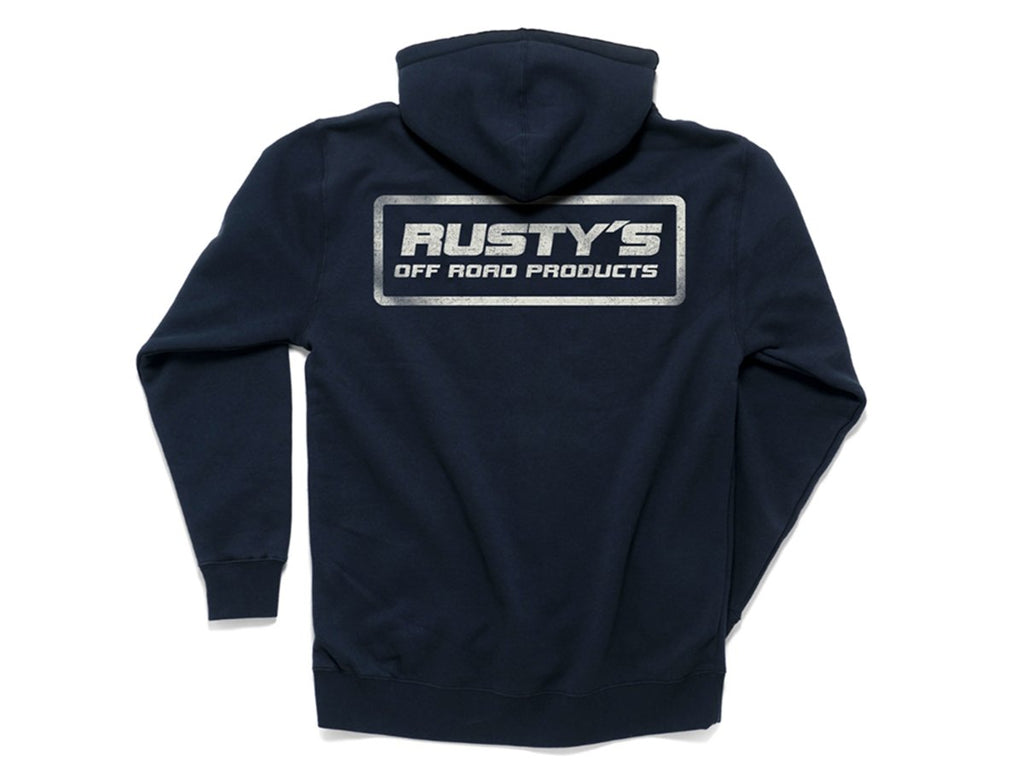 Rusty's Navy Patch Logo Pullover Hoodie