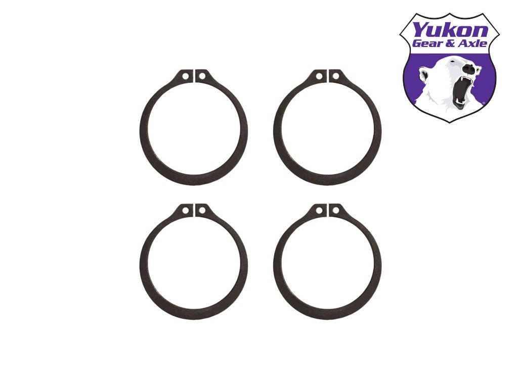 (4) Full Circle Snap Rings, fits Dana 60 733X U-Joint with aftermarket